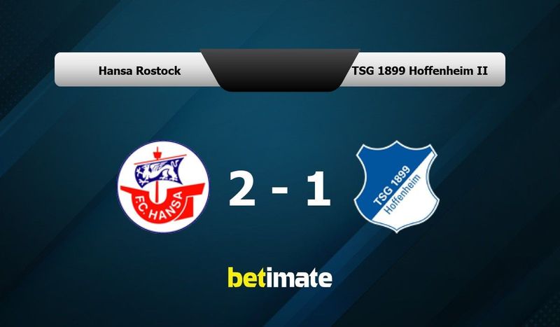 Hansa Rostock vs TSG 1899 Hoffenheim II Prediction, Odds & Betting Tips ...