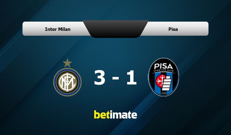 Inter Milan vs Pisa Prediction, Odds & Betting Tips 01/23/2026