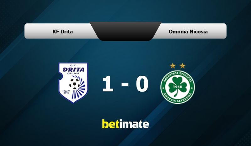 KF 드리타 vs 오모니아 니코시아 경기 예측, 배당률 및 베팅 팁 2025년 10월 23일