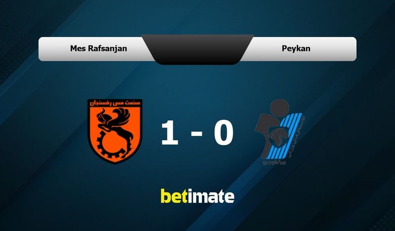 Mes Rafsanjan vs Peykan Prédiction, cotes et conseils de paris 12/04/2024