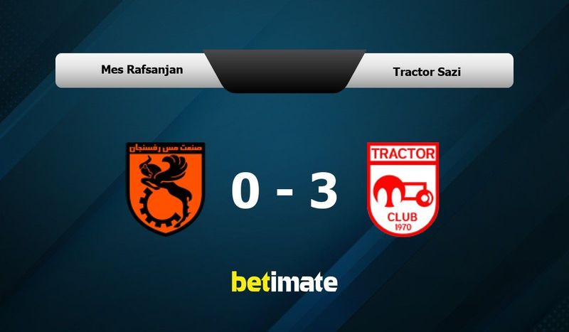 Dự đoán, Tỷ lệ cược & Mẹo cá cược Mes Rafsanjan vs Tractor Sazi 26/08/2025