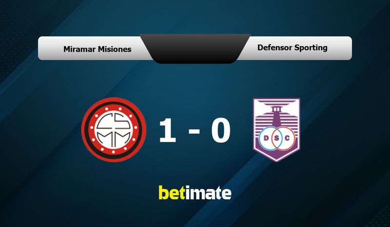 Miramar Misiones vs Defensor Sporting Prediction, Odds & Betting Tips ...
