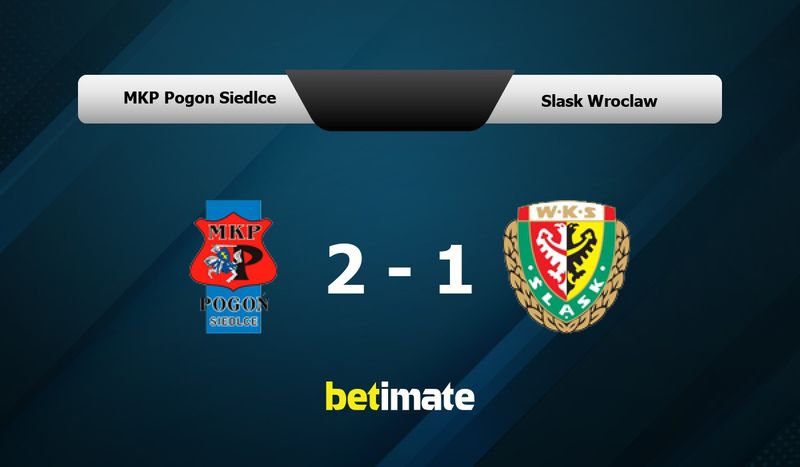 MKP Pogon Siedlce vs Slask Wroclaw Prediction, Odds & Betting Tips 09 ...