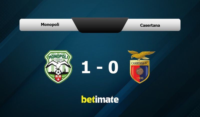 Monopoli contre Casertana : pronostic, cotes et conseils de paris du 11 ...