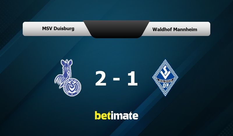 MSV Duisburg gegen Waldhof Mannheim: Prognose, Quoten & Wett-Tipps 11. ...