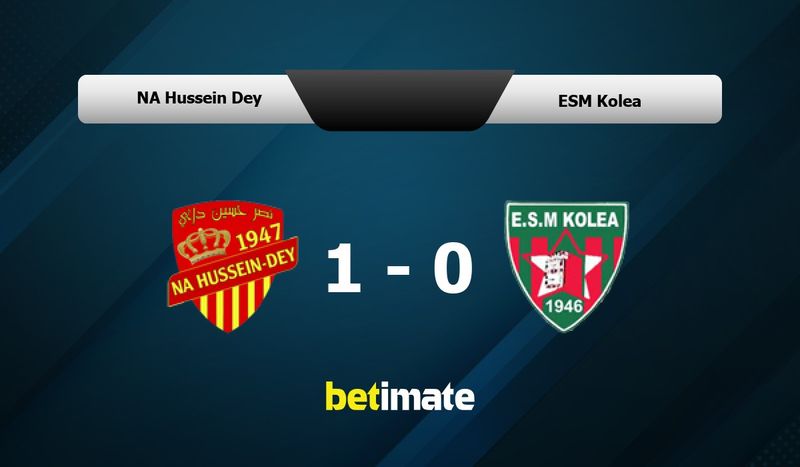 NA Hussein Dey vs ESM Kolea Prediction, Odds & Betting Tips 01/03/2026