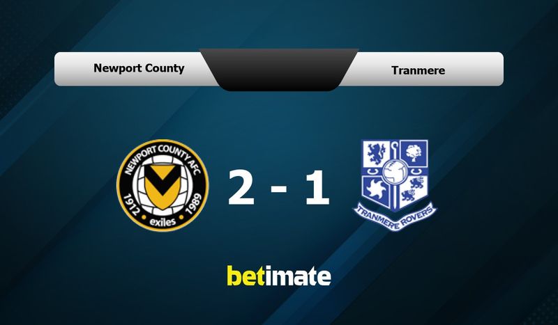 Newport County vs Tranmere Prediction, Odds & Betting Tips 01/04/2026
