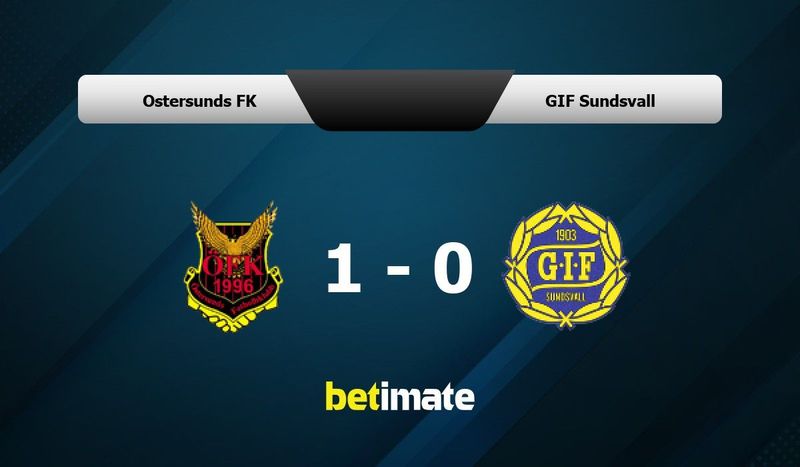 Ostersunds FK vs GIF Sundsvall Prediction, Odds & Betting Tips 08/16/2025