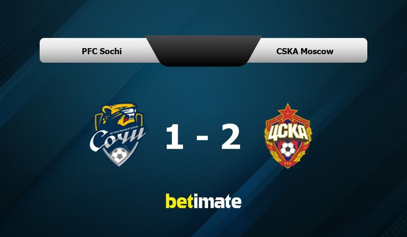 PFC Sochi vs CSKA Moscow Prediction, Odds & Betting Tips 09/22/2025