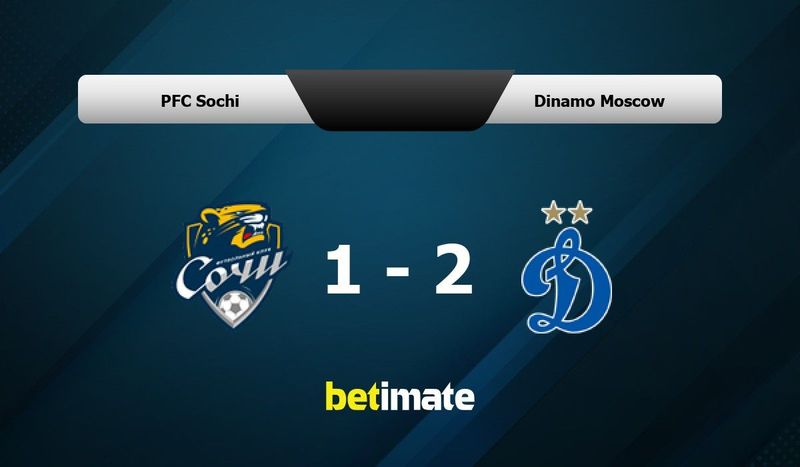 PFC Sochi vs Dinamo Moscow Prediction, Odds & Betting Tips 08/10/2025