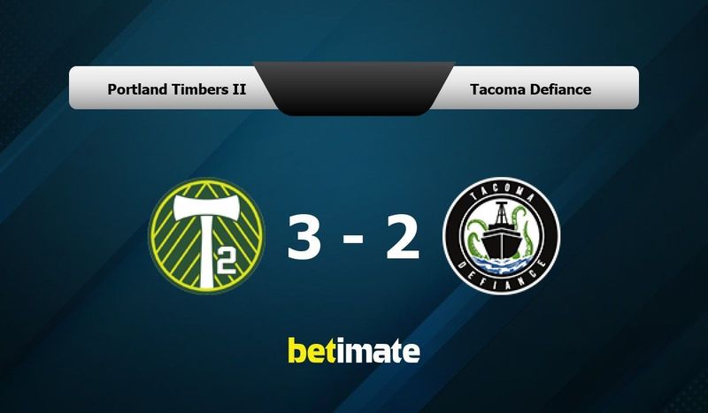 Portland Timbers II vs. Tacoma Defiance -ottelun ennustukset, kertoimet ...