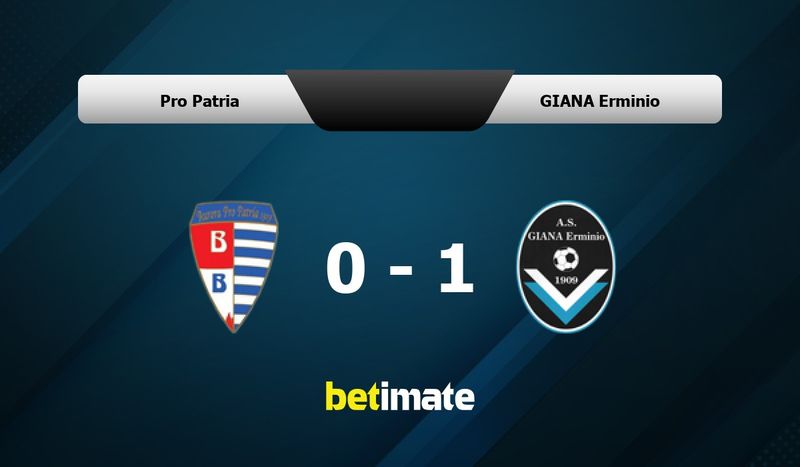 Pro Patria vs GIANA Erminio Prediction, Odds & Betting Tips 01/17/2026