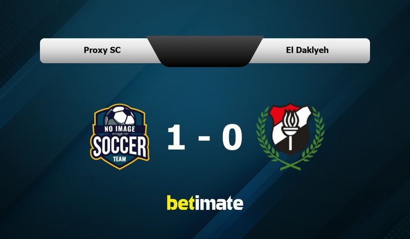 Proxy SC vs El Daklyeh Prediction, Odds & Betting Tips 01/12/2026