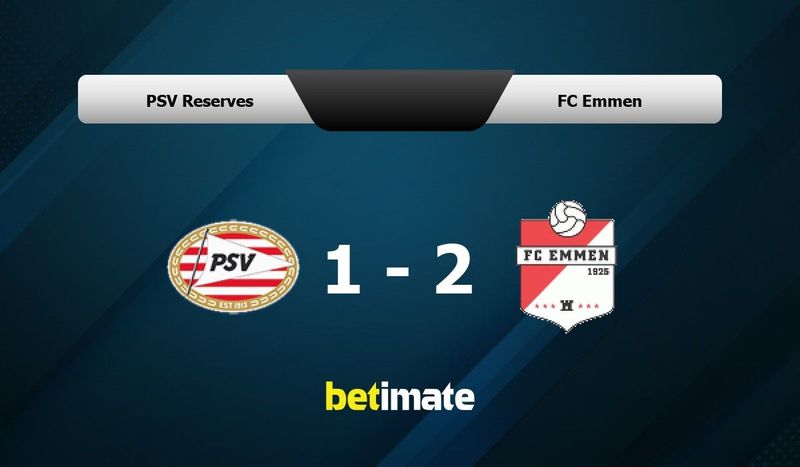 PSV Reserves vs FC Emmen Prediction, Odds & Betting Tips 08/11/2025