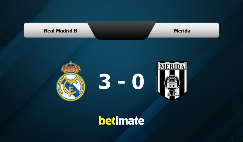 Real Madrid B vs Merida Prediction, Odds & Betting Tips 01/18/2026