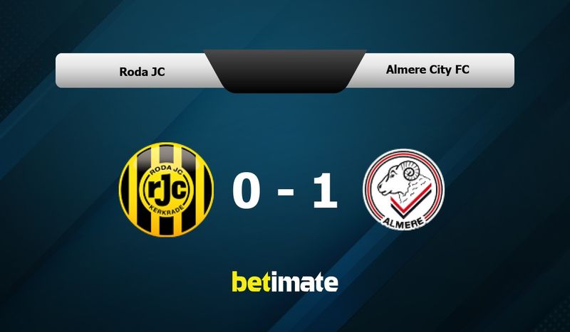 Roda JC vs Almere City FC Prediction, Odds & Betting Tips 10/20/2025