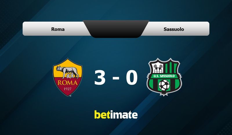 Roma vs Sassuolo Prediction, Odds & Betting Tips 01/10/2026