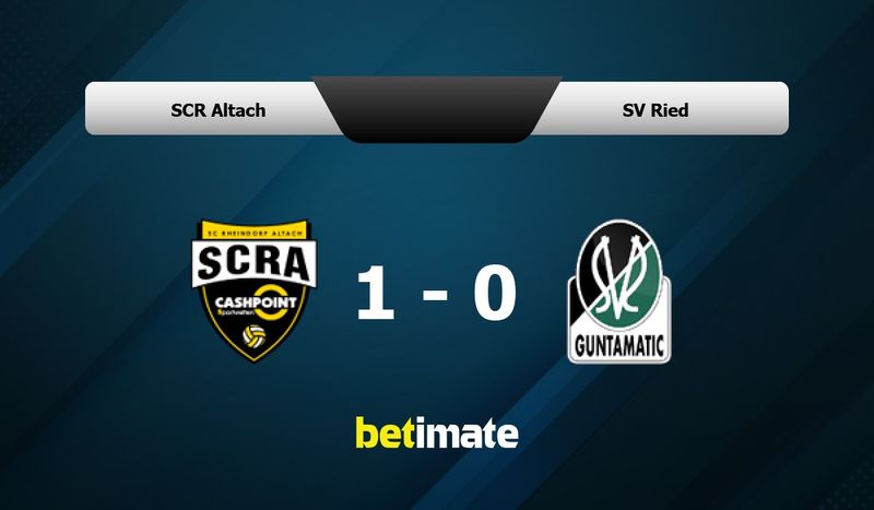 SCR Altach vs SV Ried Prediction, Odds & Betting Tips 05/16/2026