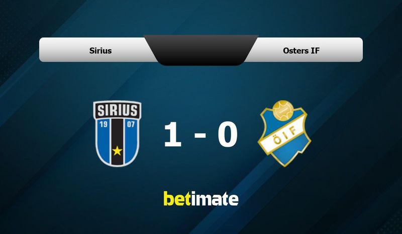 Pronóstico, cuotas y consejos de apuestas para el partido Sirius vs ...