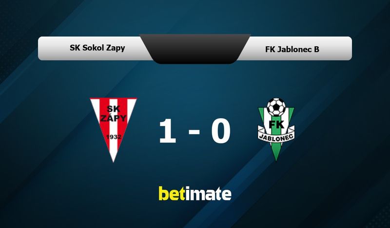 SK Sokol Zapy vs FK Jablonec B Förutsägelse, odds och speltips 2025-11-16