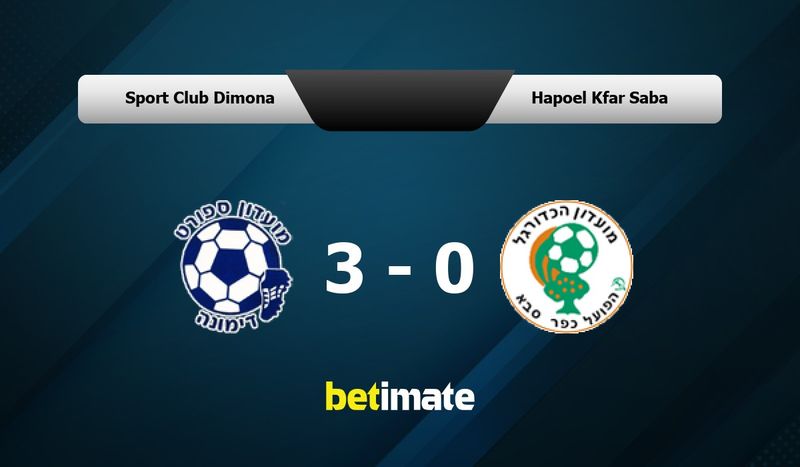 Sport Club Dimona vs Hapoel Kfar Saba Prediction, Odds & Betting Tips ...