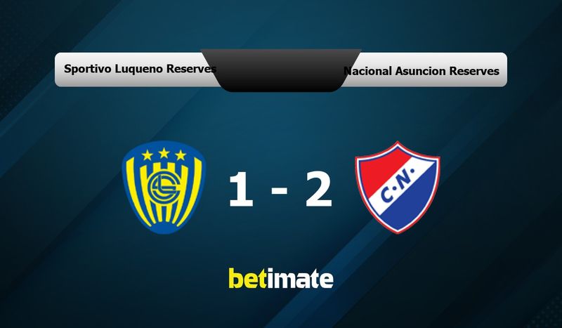 Sportivo Luqueno Reserves vs Nacional Asuncion Reserves Prediction ...