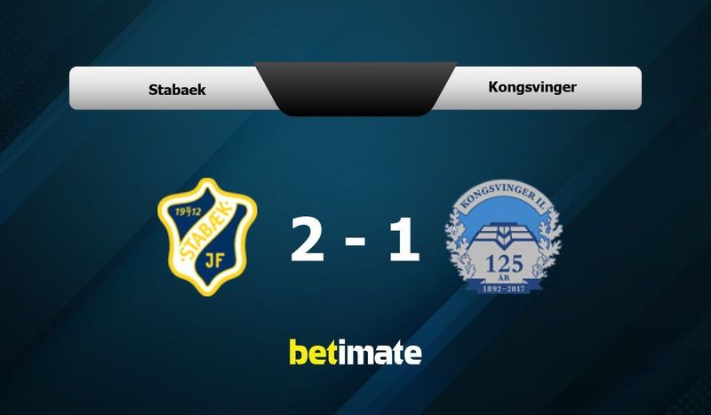 Stabaek vs Kongsvinger Prediction, Odds & Betting Tips 05/31/2025
