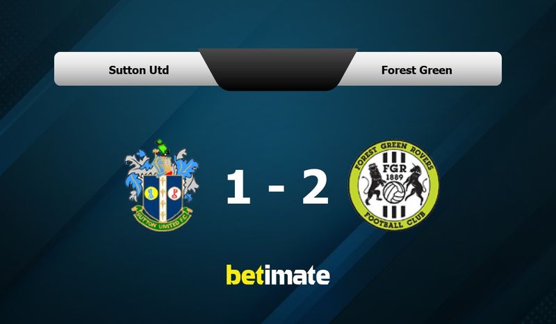 Sutton Utd vs Forest Green Prediction, Odds & Betting Tips 01/17/2026