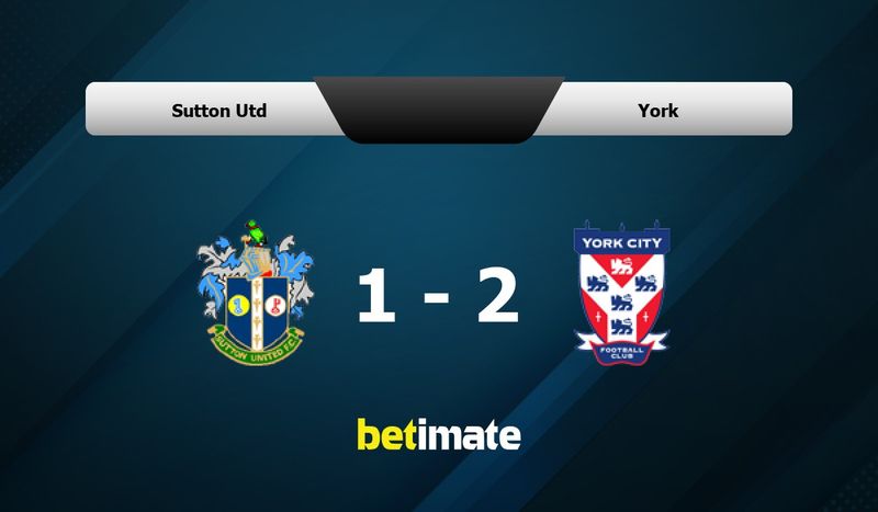 Sutton Utd vs York Prediction, Odds & Betting Tips 01/10/2026