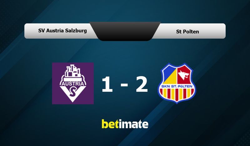 Dự đoán, Tỷ lệ cược & Mẹo cá cược SV Austria Salzburg vs St Polten 20 ...