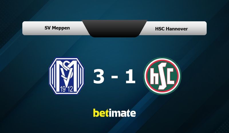 SV Meppen vs. HSC Hannover Vorhersage, Quoten & Wett-Tipps 01.10.2025