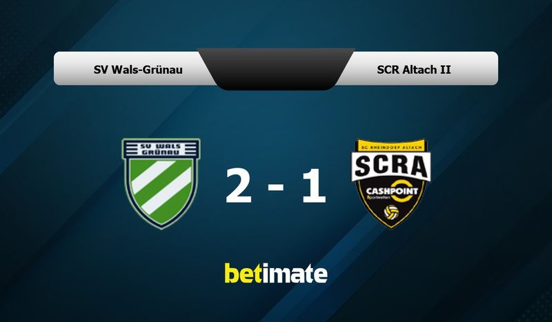 SV Wals-Grünau vs SCR Altach II Prediction, Odds & Betting Tips 06/04/2026