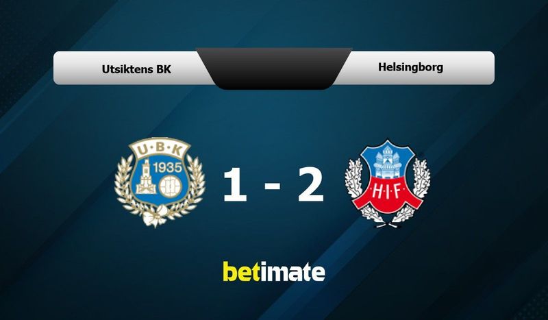 Utsiktens BK vs Helsingborg Prediction, Odds & Betting Tips 07/21/2025