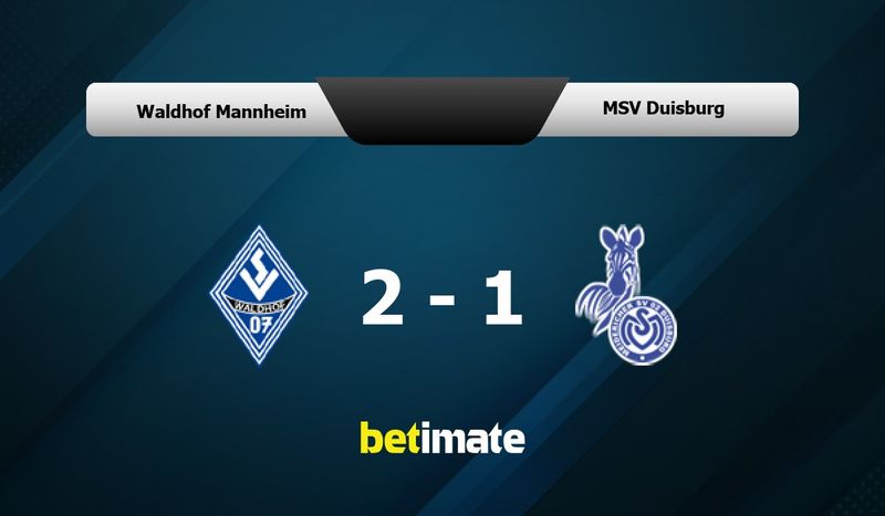 Waldhof Mannheim vs MSV Duisburg Prediction, Odds & Betting Tips 04/11/2026