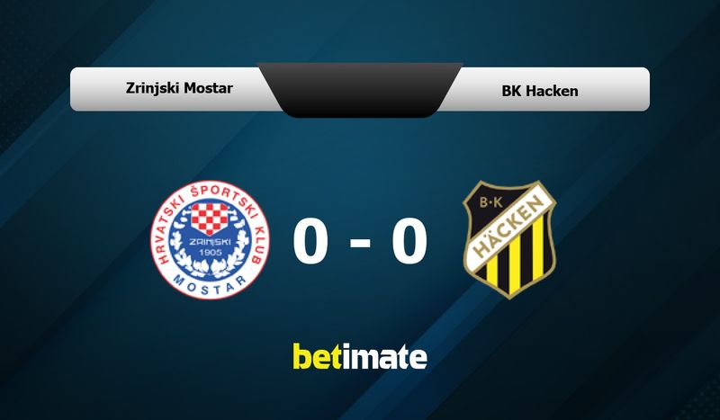 Zrinjski Mostar vs BK Hacken Prognóstico, Odds e Dicas de Apostas 27/11 ...