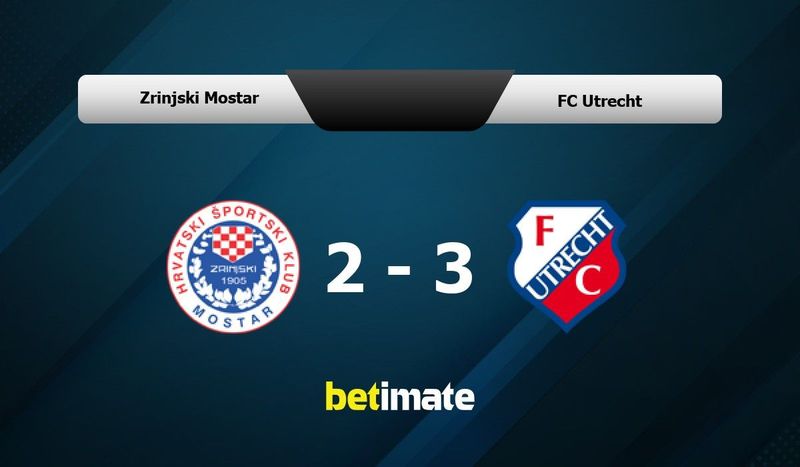 Zrinjski Mostar vs FC Utrecht Prediction, Odds & Betting Tips 08/21/2025